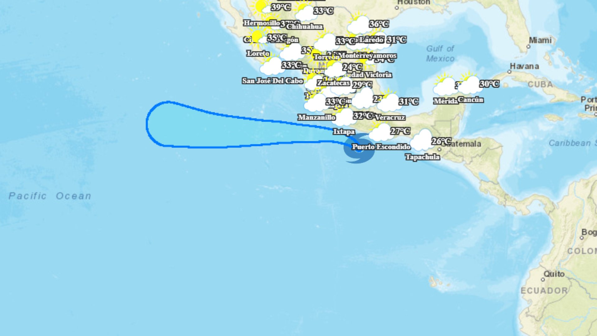 Se Forma Tormenta Tropical Narda Hoy en el Pacífico: ¿Qué Tan Cerca Está el Ciclón de México ...